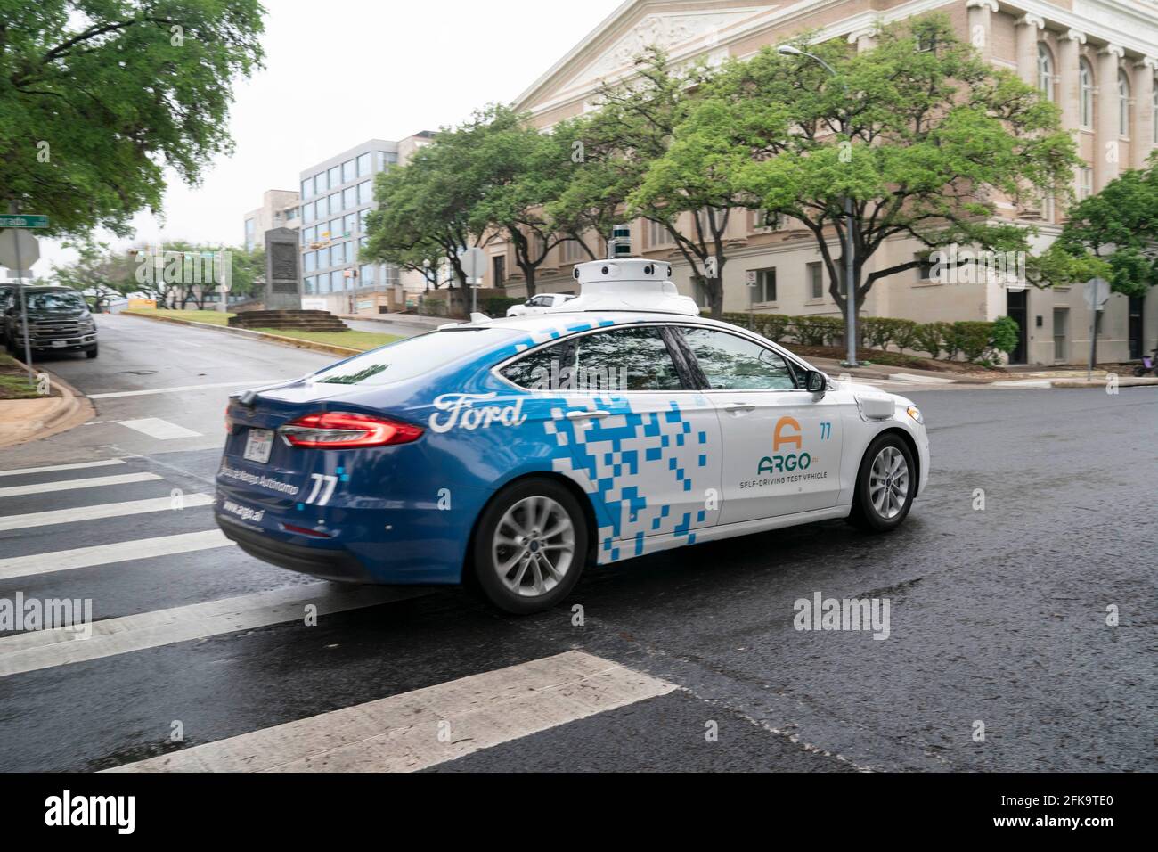 Ap0ril 29, 2021, Austin TX USA: A Ford test vehicle with Argo.ai ...