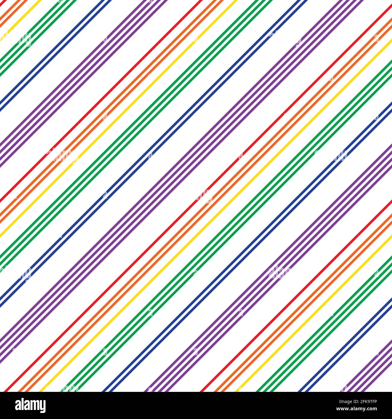 Rainbow diagonal striped seamless pattern background suitable for ...