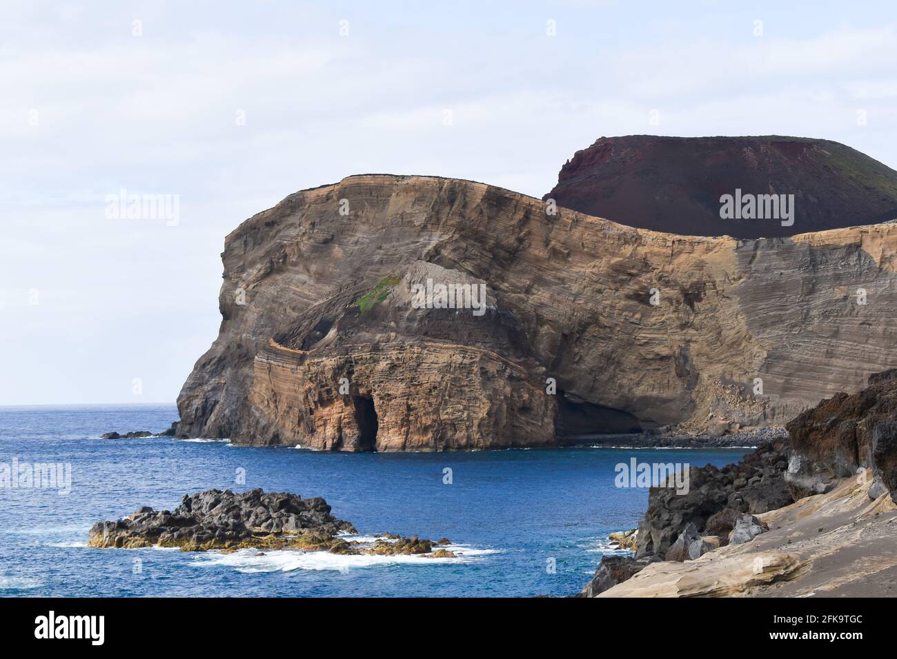 Coastline in capelinhos vulcano in faial, azores Stock Photo - Alamy
