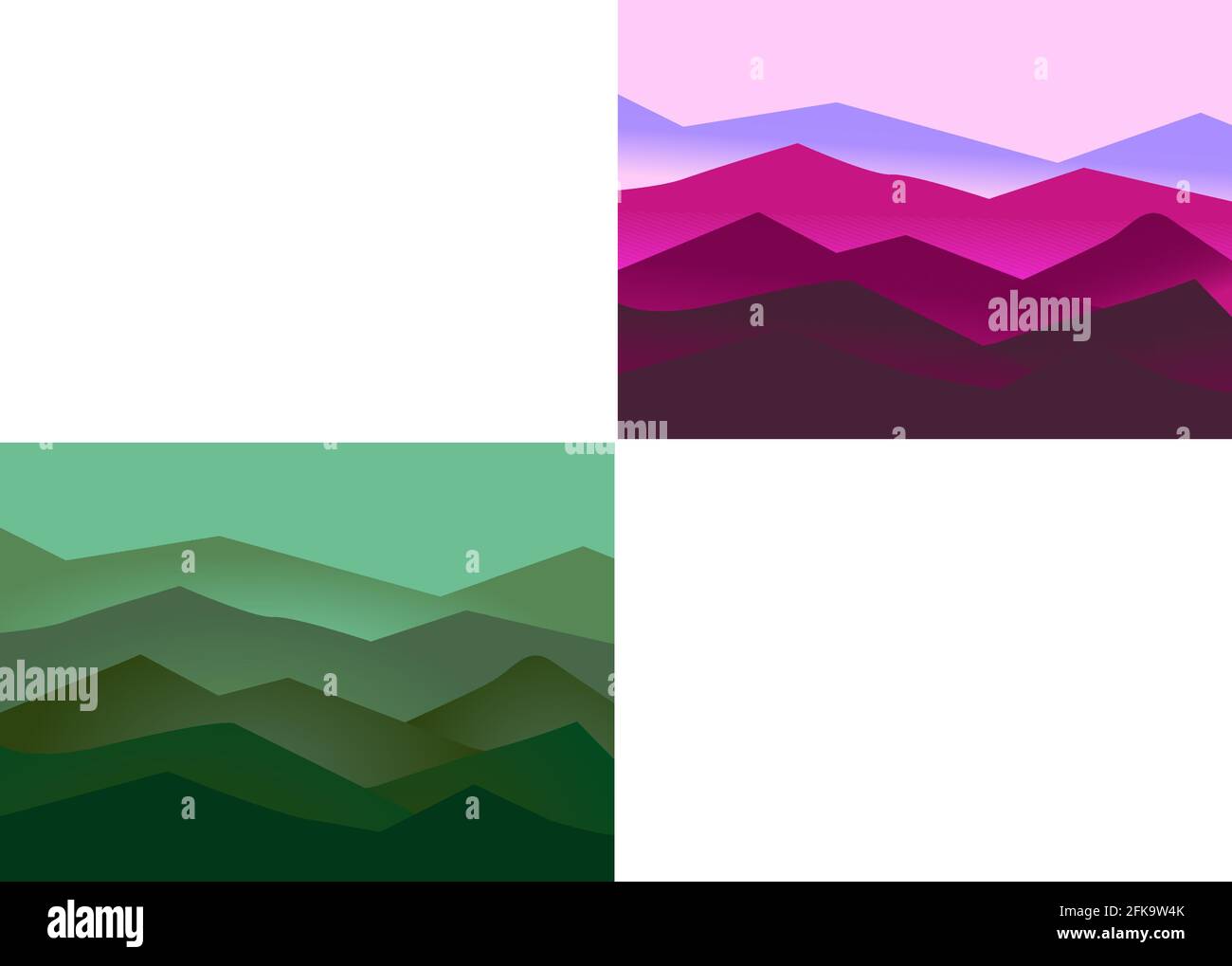 Panoramic image in summer Stock Vector Images - Alamy