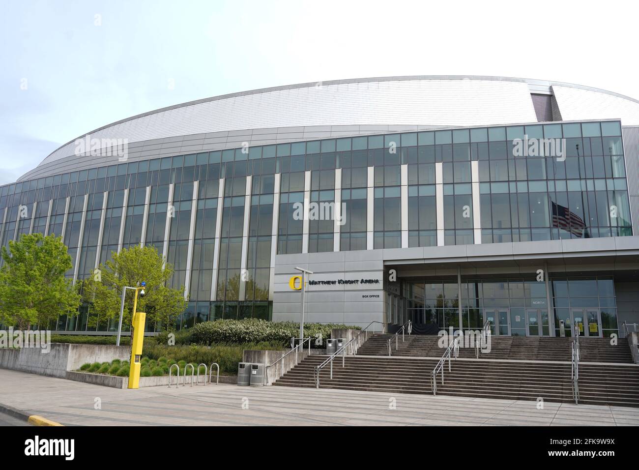 A general view of the Matthew Knight Arena on the campus of the ...