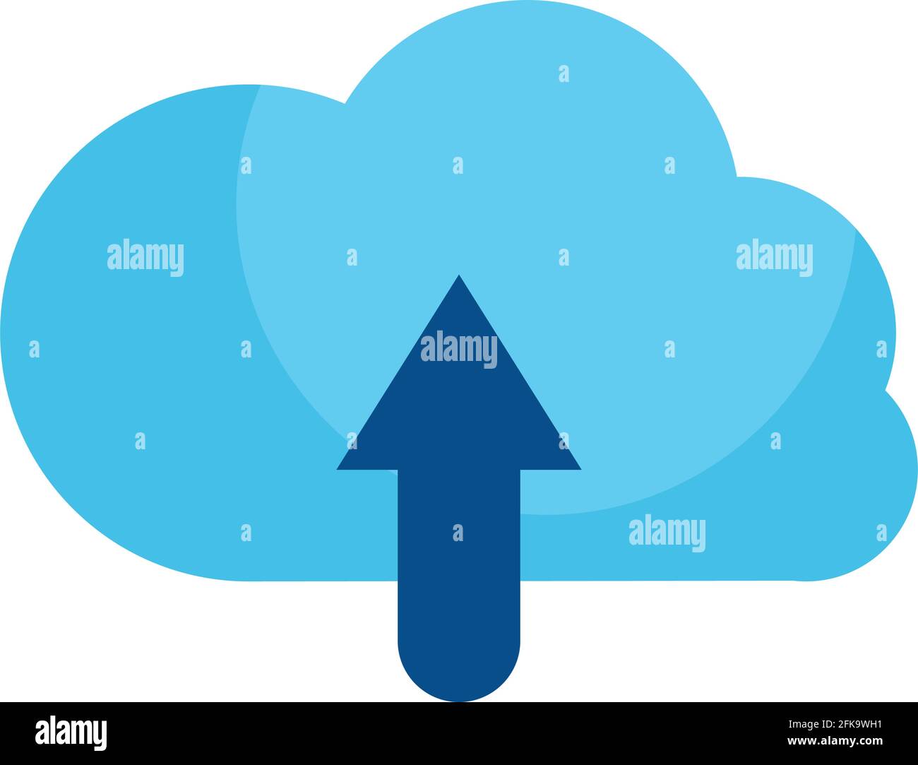 cloud storage on white background Stock Vector Image & Art - Alamy