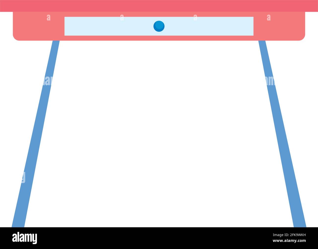 red desk on white background Stock Vector Image & Art - Alamy