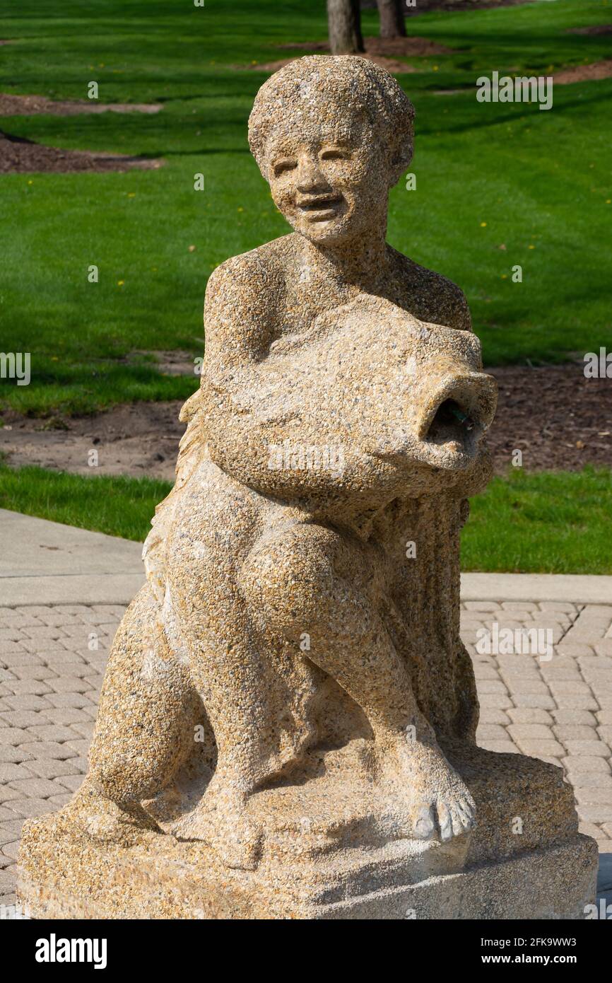 Oregon, Illinois - United States - April 27th, 2021: The "Two Boys with ...