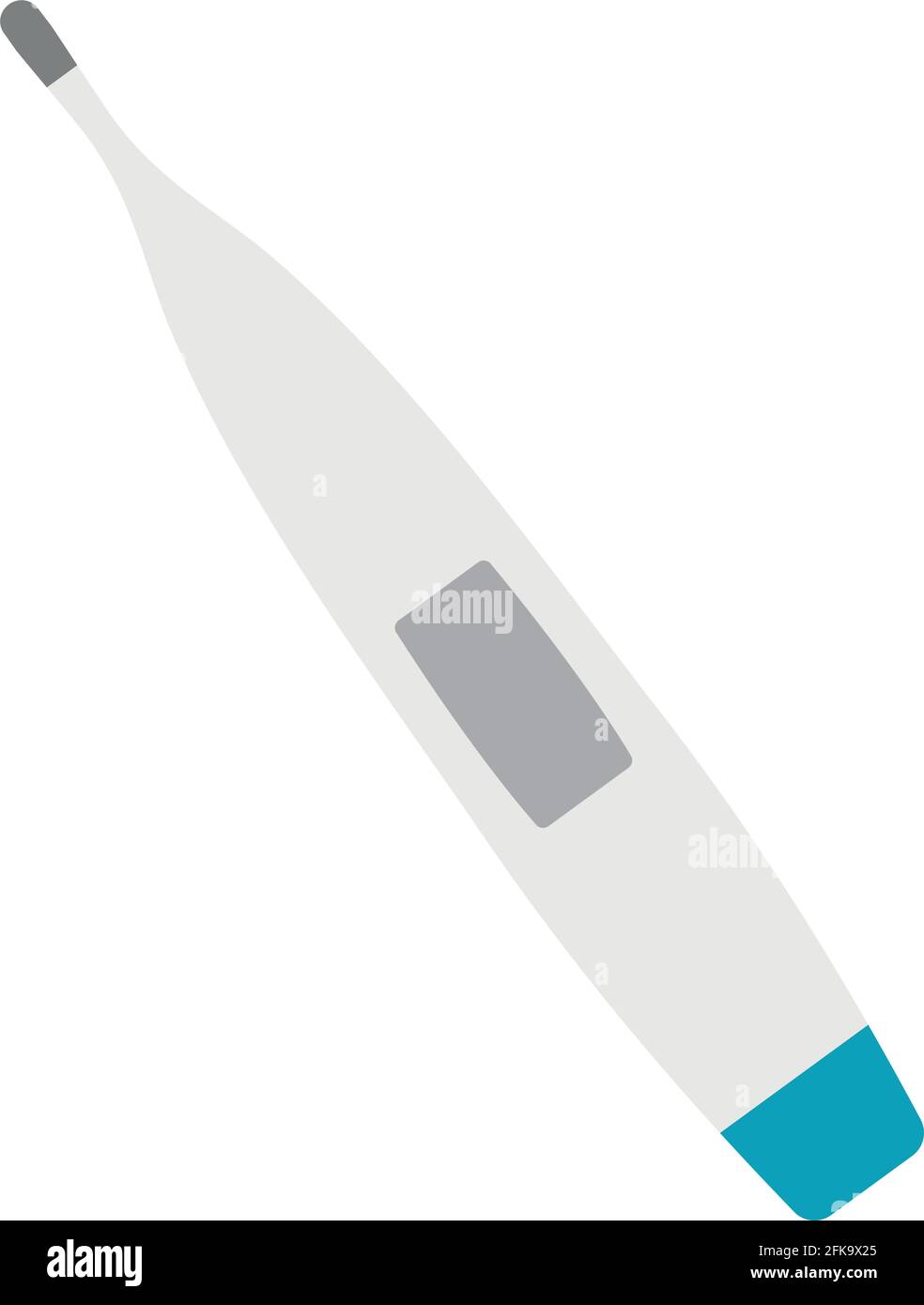 digital thermometer on white background Stock Vector Image & Art - Alamy