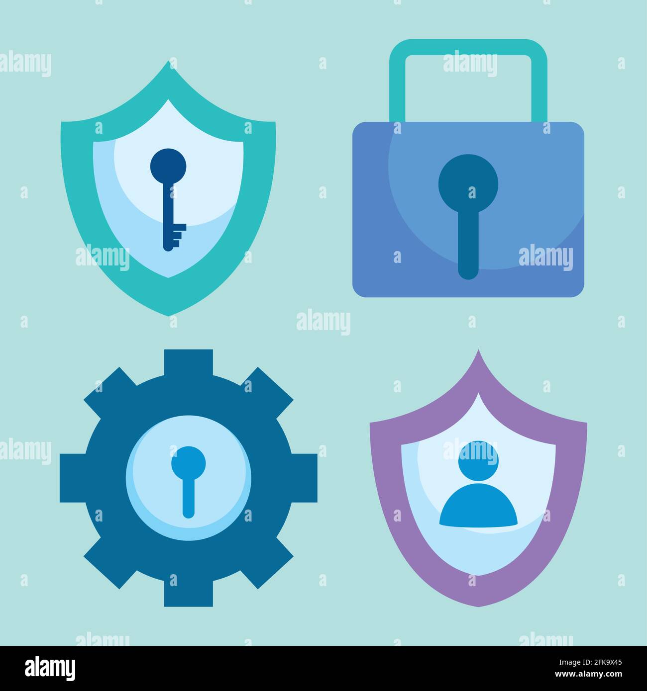 security and privacy icon set Stock Vector Image & Art - Alamy
