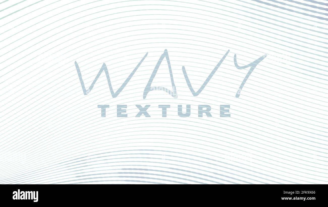 Abstract wavy texture with thin undulate lines. Simple vector graphic ...