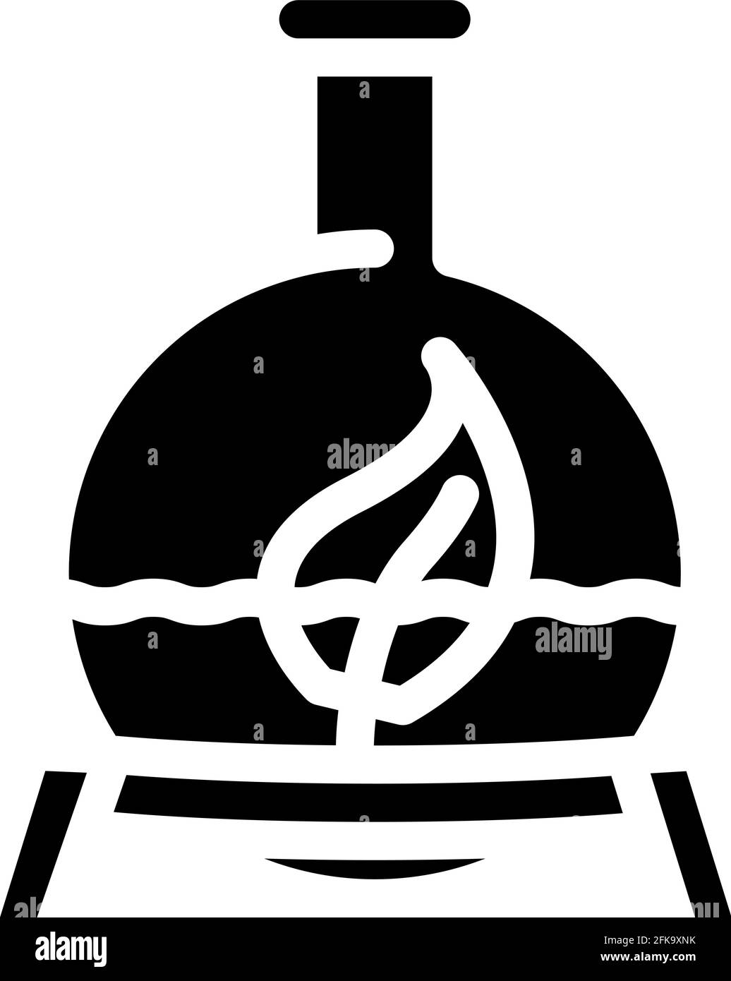 laboratory research biogas glyph icon vector illustration Stock Vector ...