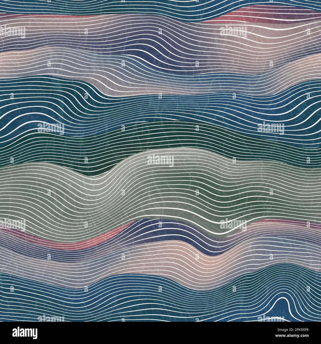 Seamless natural landscape hill pattern for print Stock Photo - Alamy