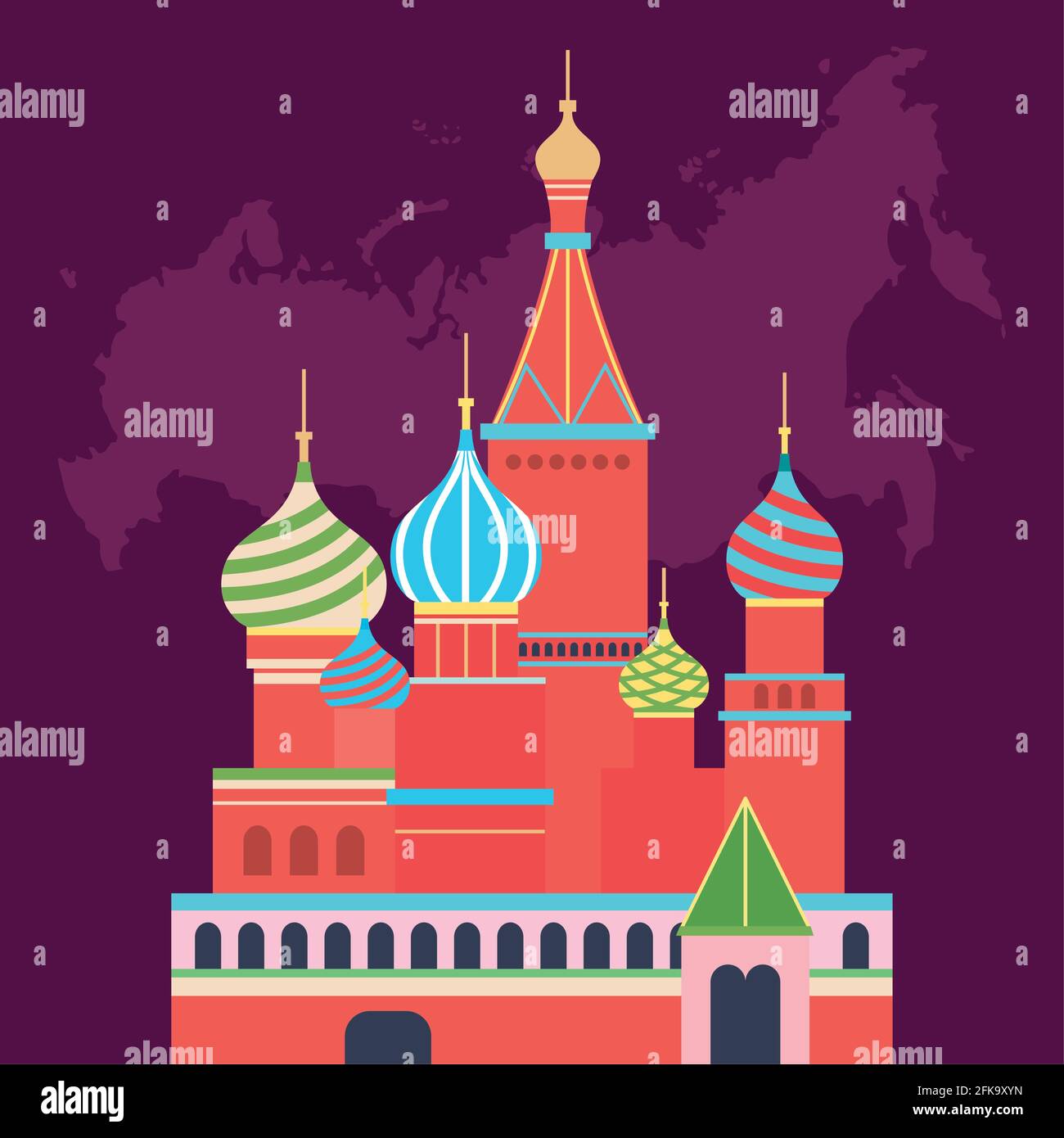 saint basils cathedral on russian map Stock Vector Image & Art - Alamy