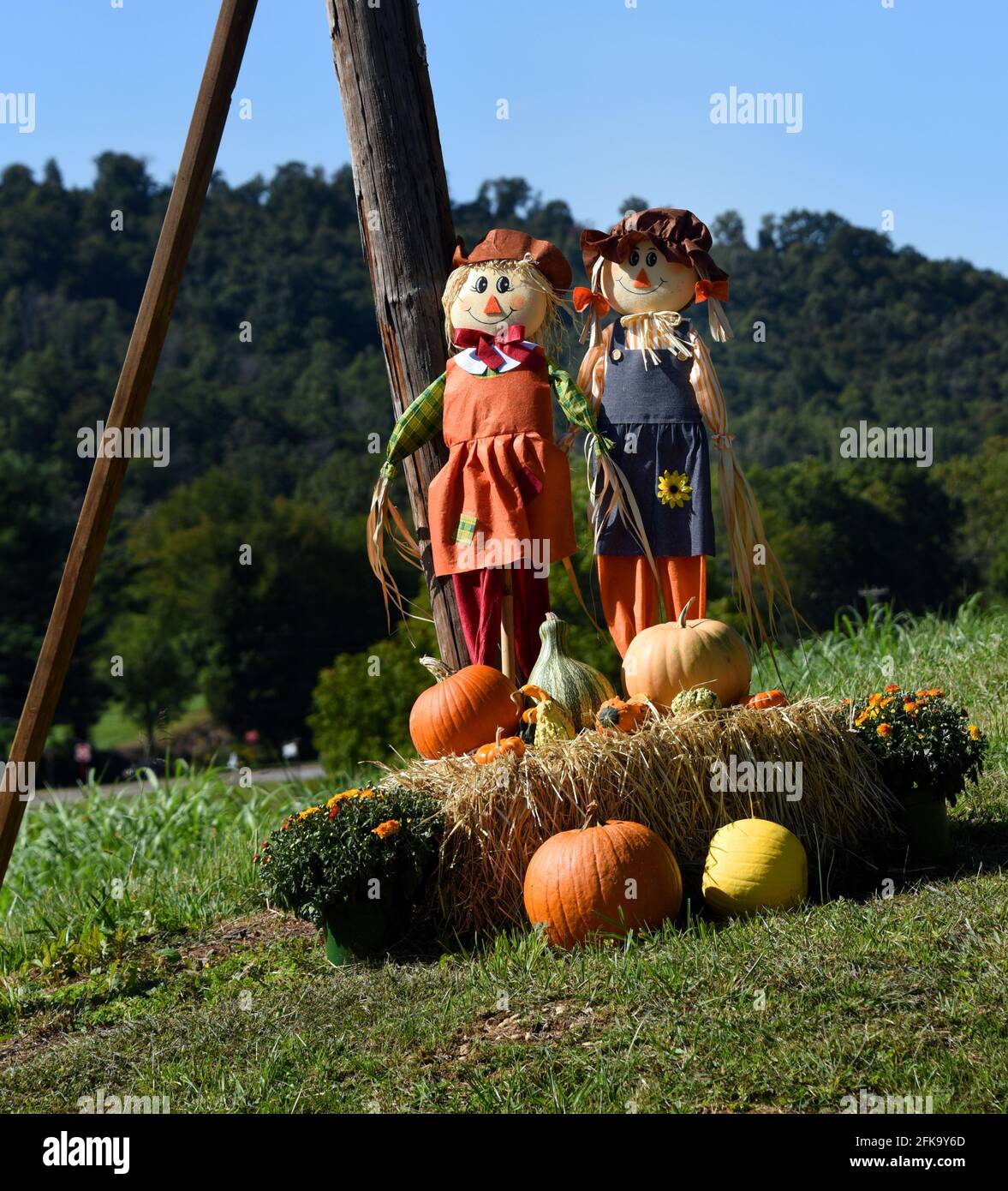 Two scarecrows hi-res stock photography and images - Alamy