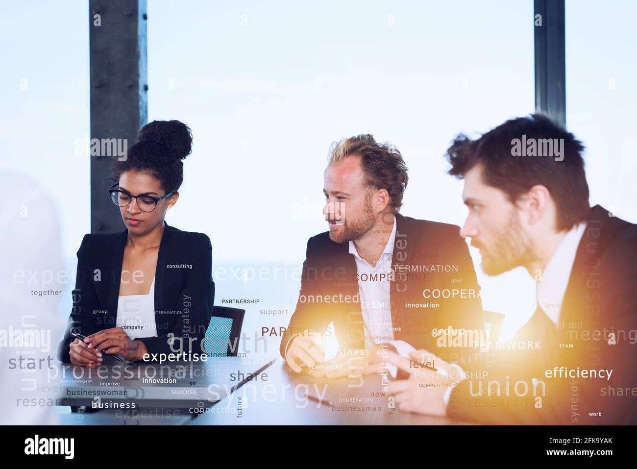 Team of people work together. concept of teamwork and partnership. Most ...