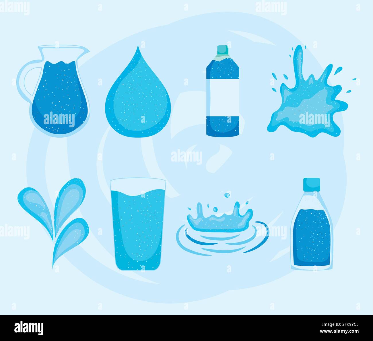 Background splashes drops water Stock Vector Images - Alamy