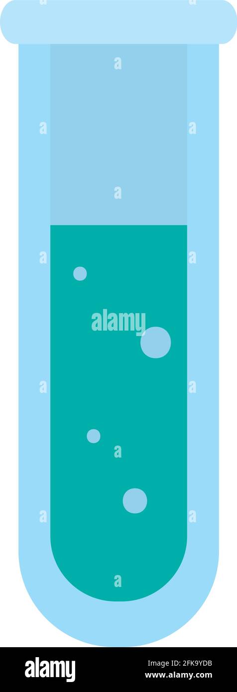 test tube on white background Stock Vector Image & Art - Alamy