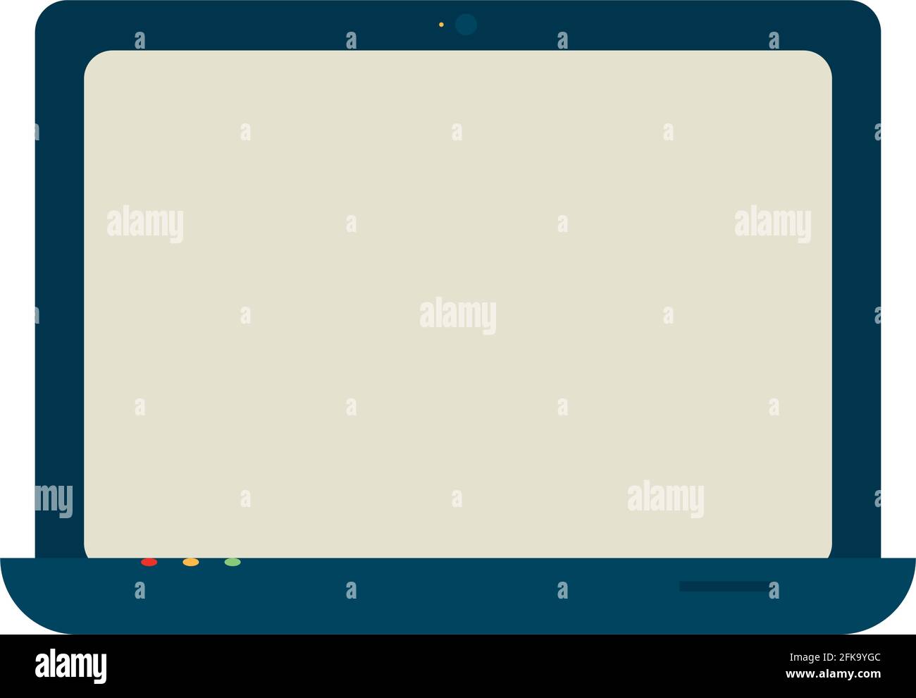 laptop computer on white background Stock Vector Image & Art - Alamy