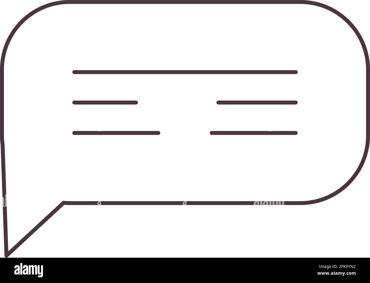 Communication bubble balloon isolated icon Stock Vector Image & Art - Alamy