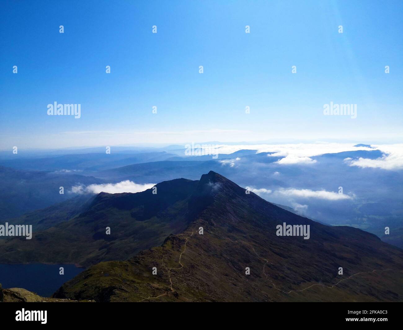 View from Mount Snowdon Stock Photo - Alamy