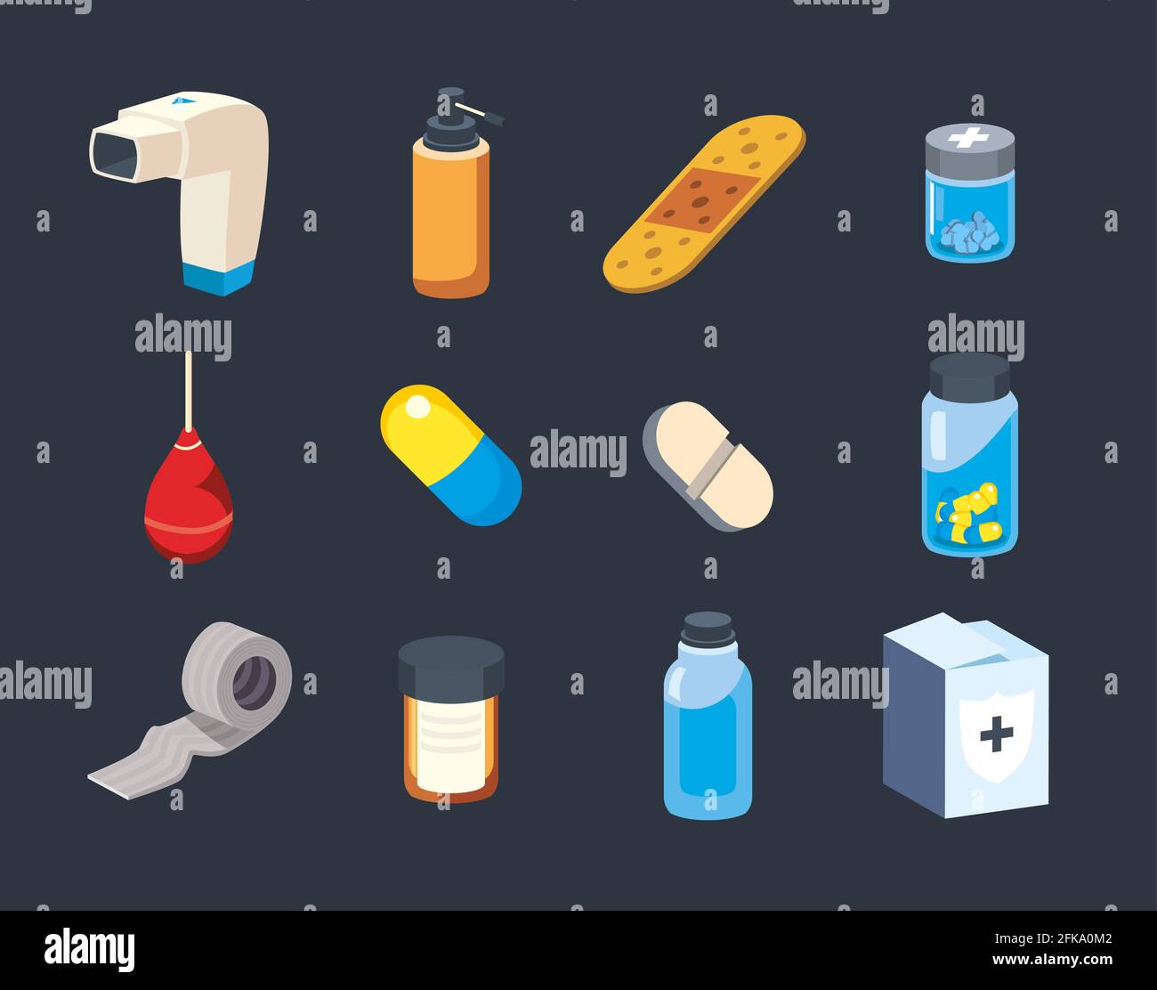 medical and medicine symbol collection Stock Vector Image & Art - Alamy