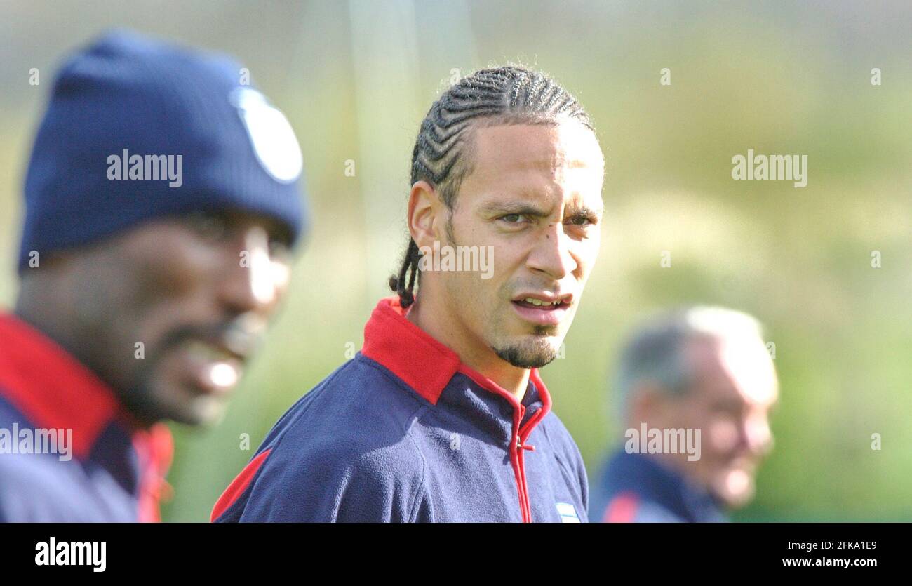 Rio ferdinand training hi-res stock photography and images - Alamy