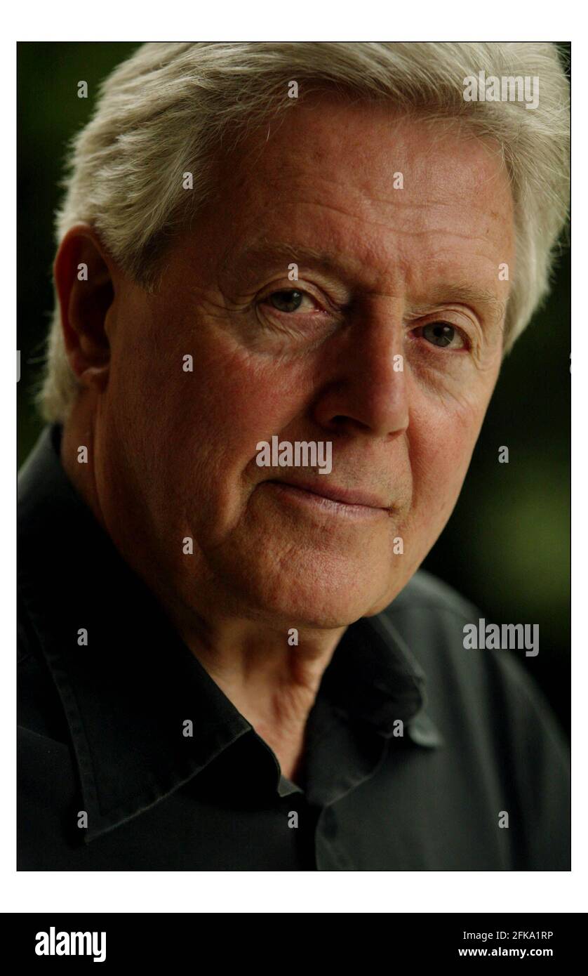 Michael Aspel at home in west London.pic David Sandison 30/4/2004 Stock ...