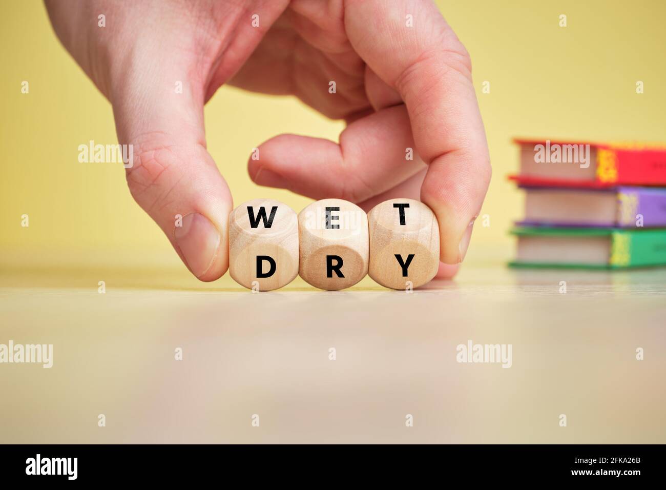 Wet and dry contrast hi-res stock photography and images - Alamy