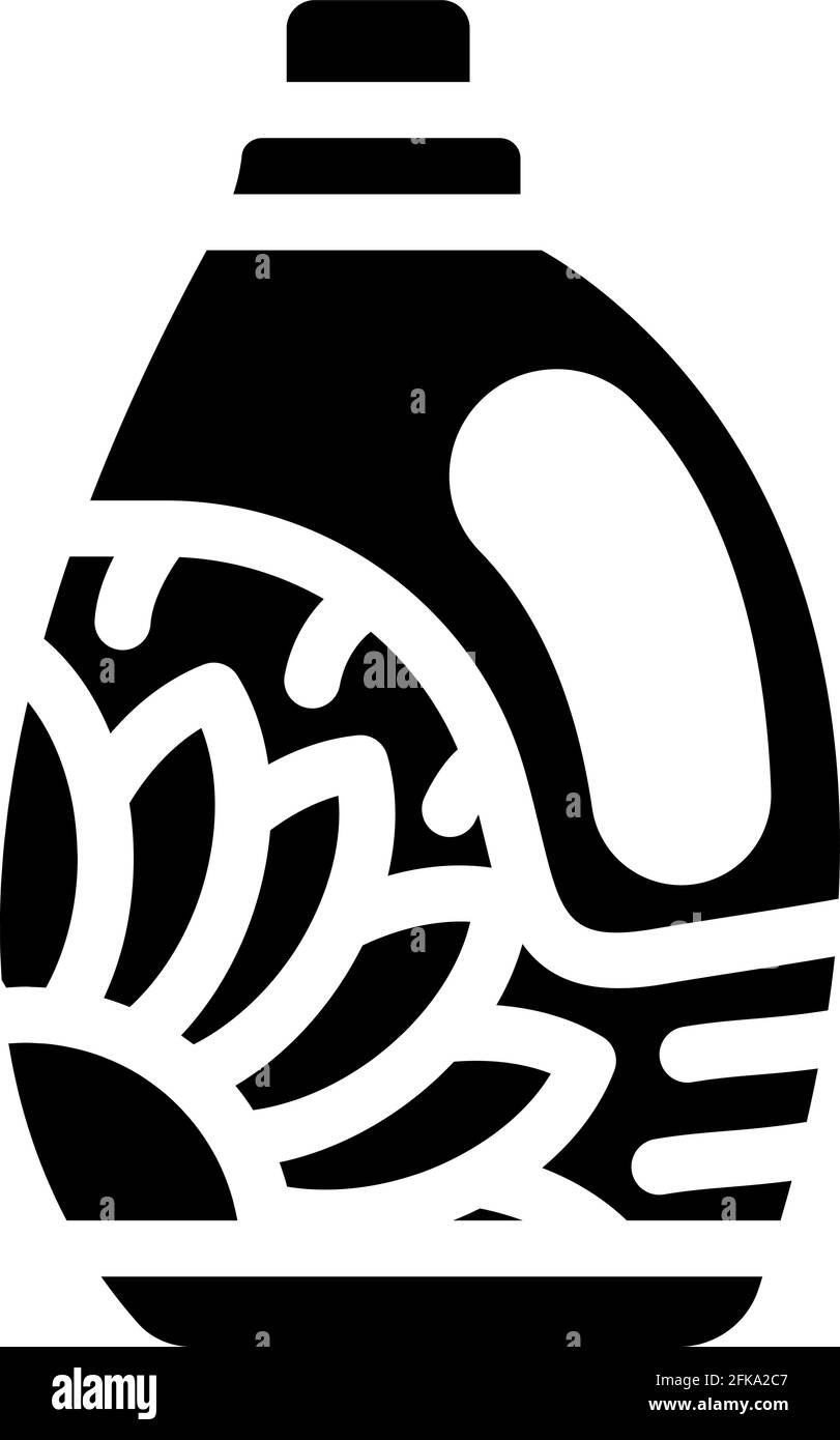 bottle detergent glyph icon vector illustration Stock Vector Image ...