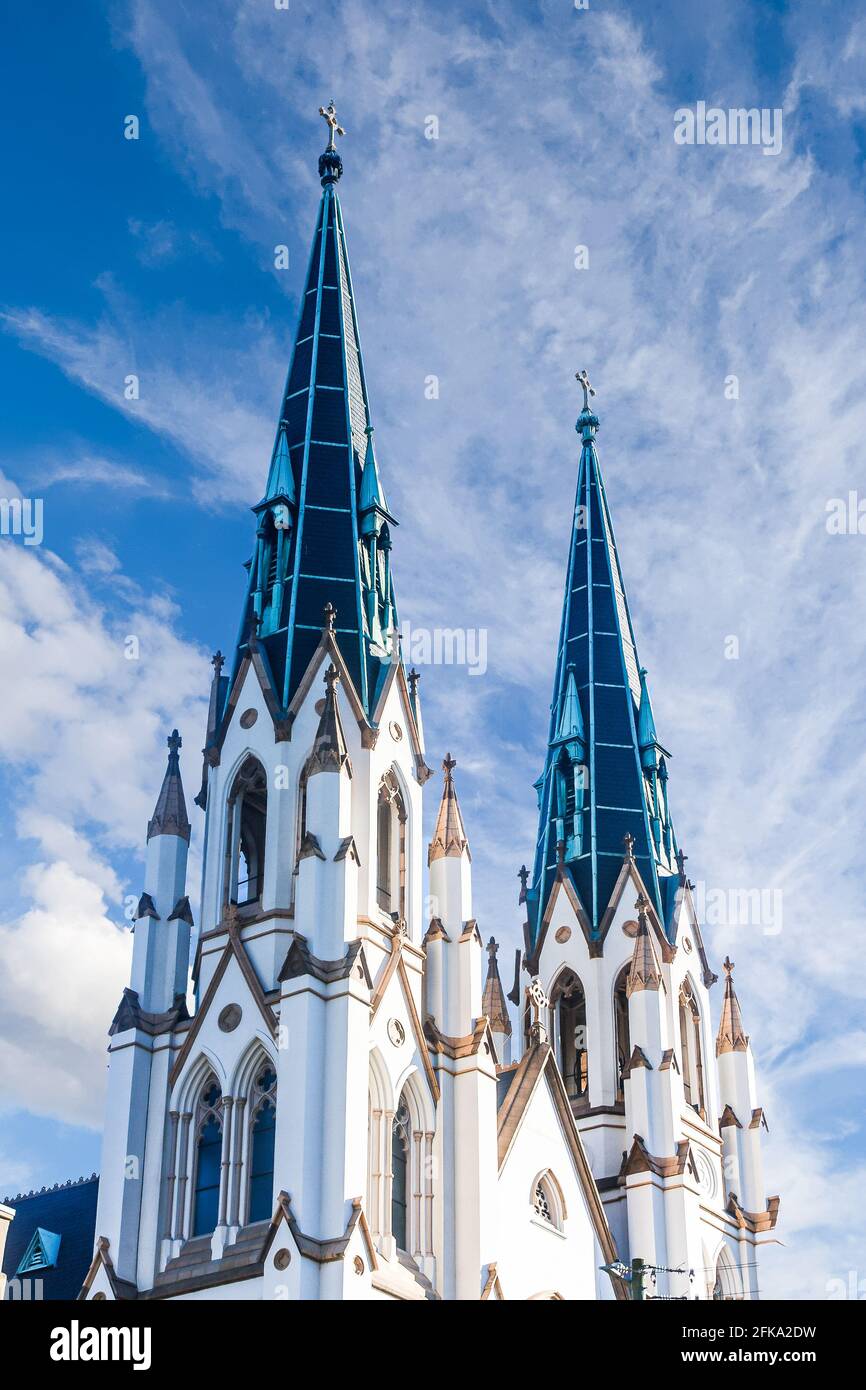 Twin steeple hi-res stock photography and images - Alamy
