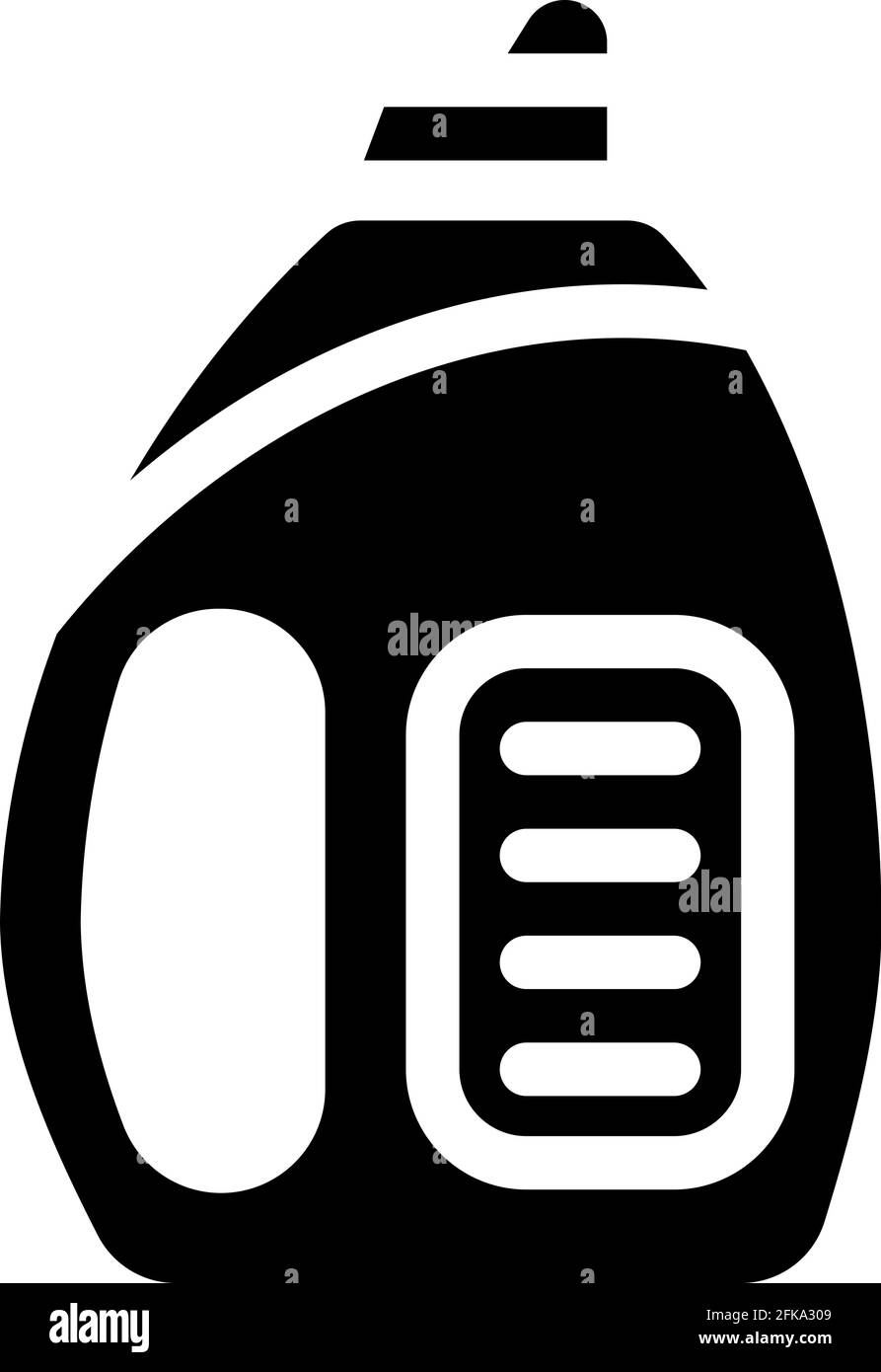 liquid detergent glyph icon vector illustration Stock Vector Image ...