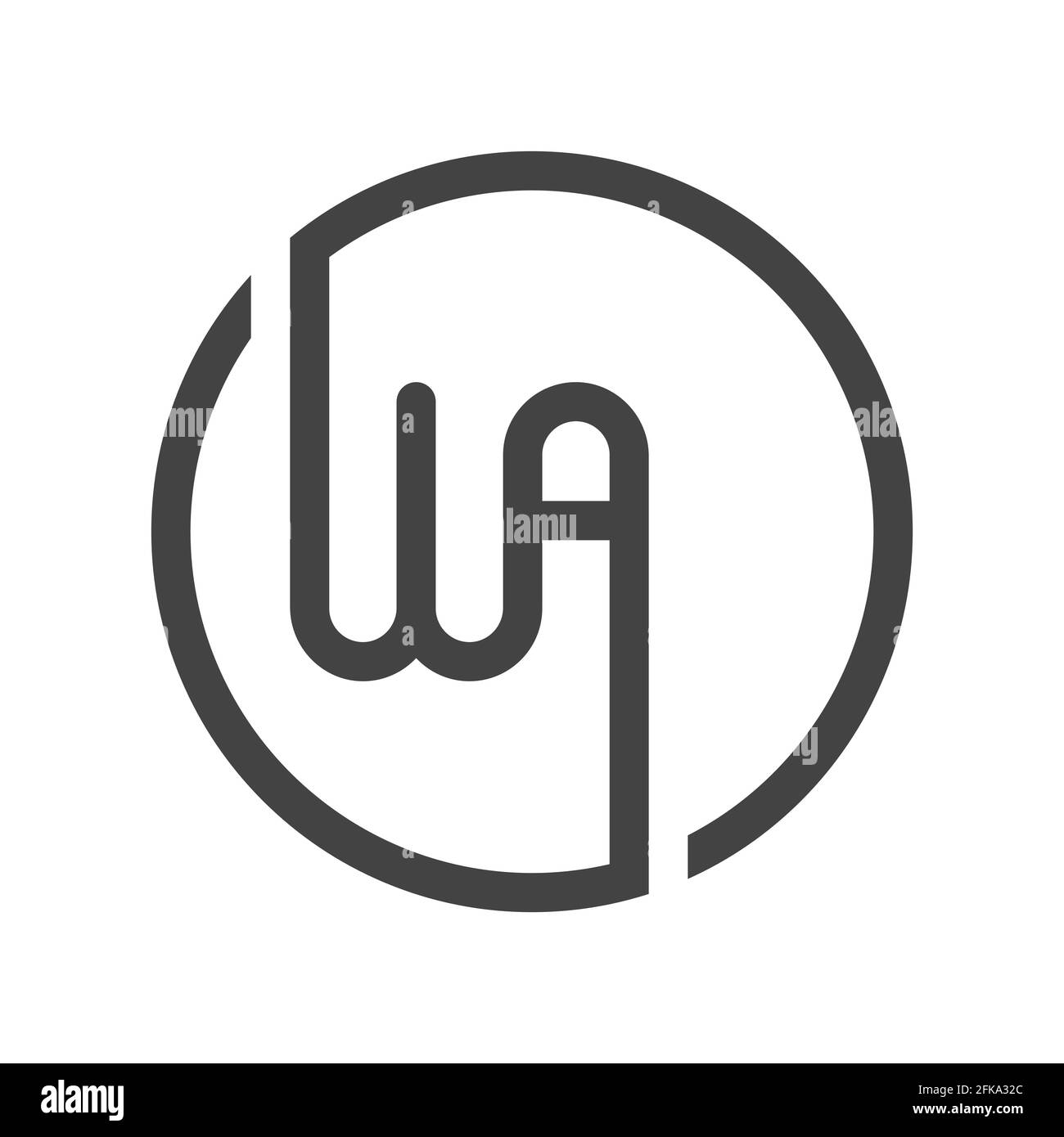 Alphabet letters Initials Monogram logo AW, WA, W and A Stock Vector ...