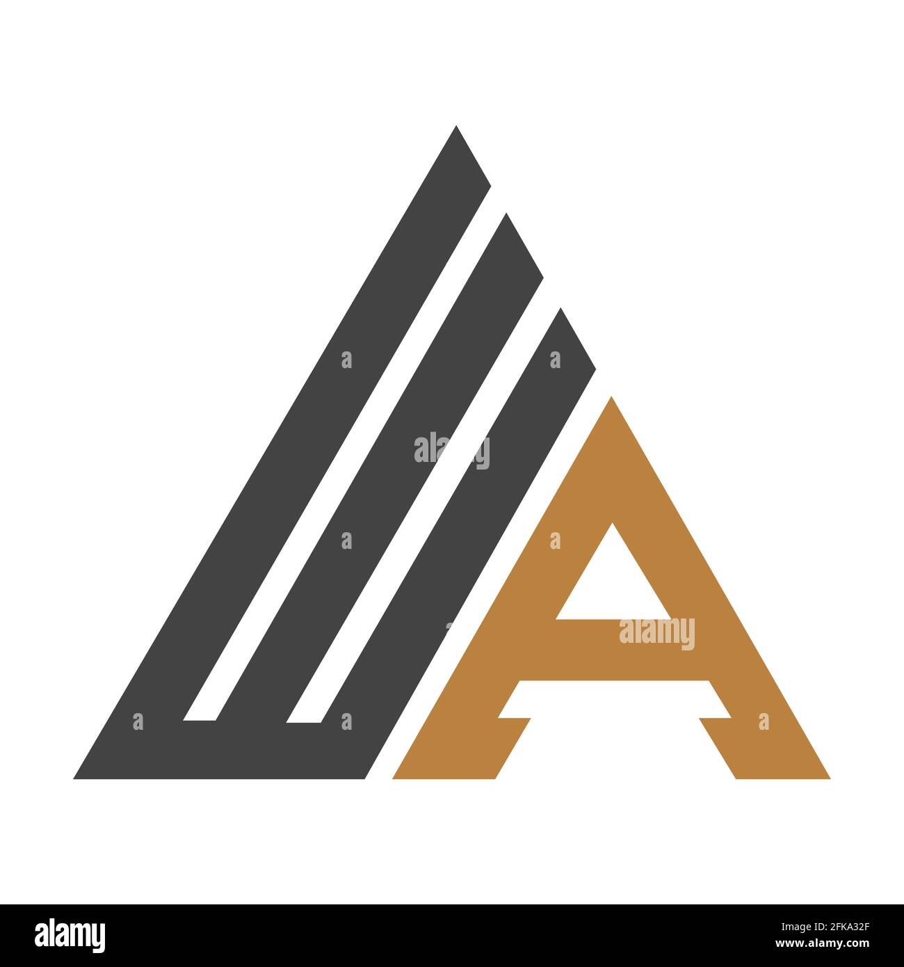 Alphabet letters Initials Monogram logo AW, WA, W and A Stock Vector ...