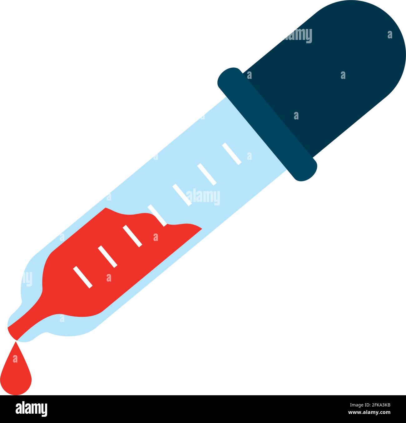 dropper with blood on background Stock Vector Image & Art - Alamy