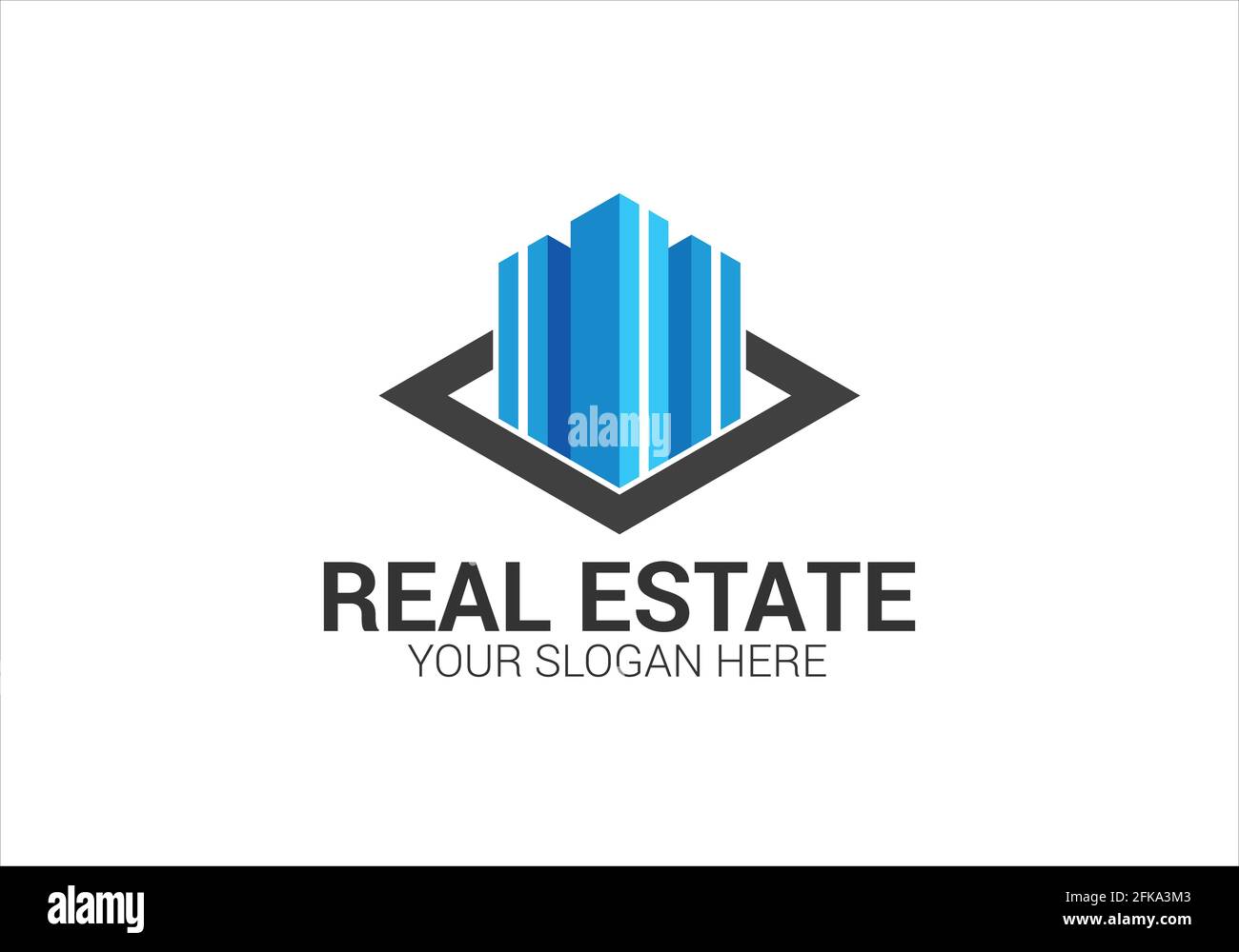 Creative real estate logo design templet. Vector and illustration. Sign ...