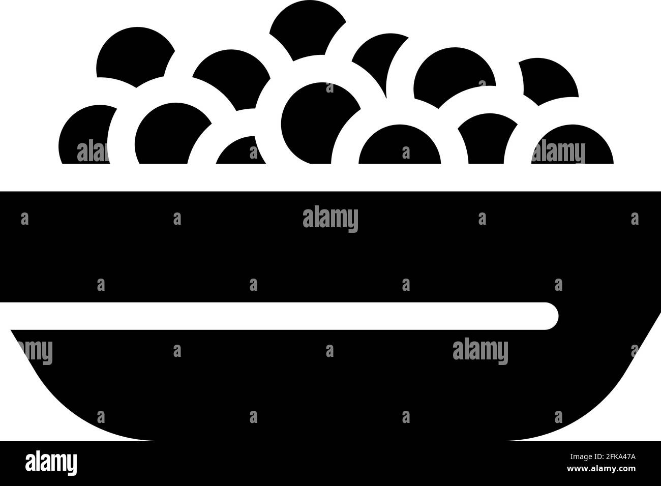 caviar fish glyph icon vector illustration Stock Vector Image & Art - Alamy