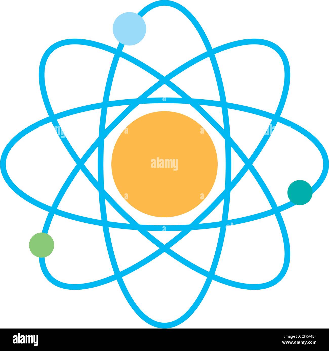 science atom on white background Stock Vector Image & Art - Alamy