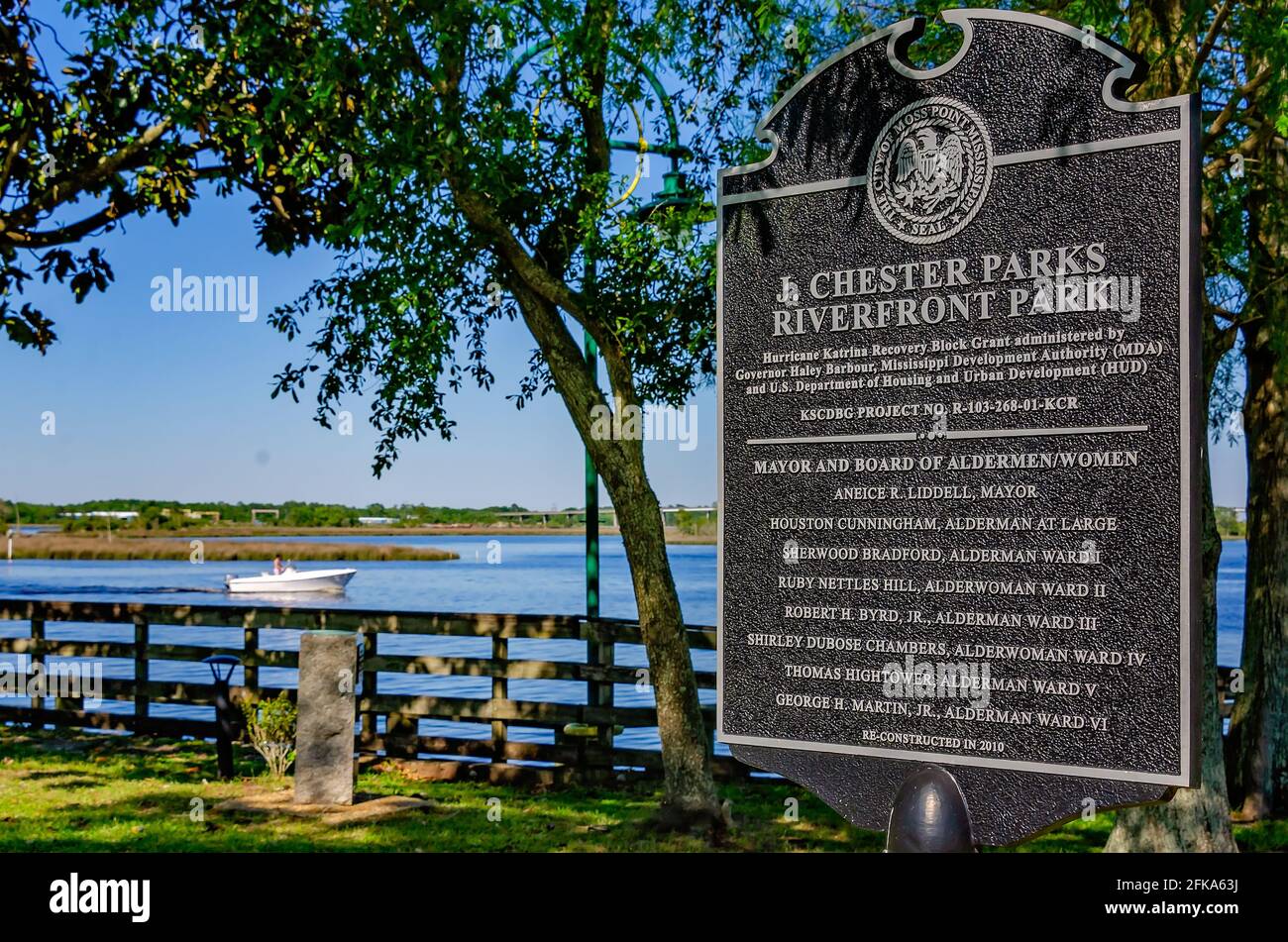 J. Chester Parks Riverfront Park is pictured, April 29, 2021, in Moss ...