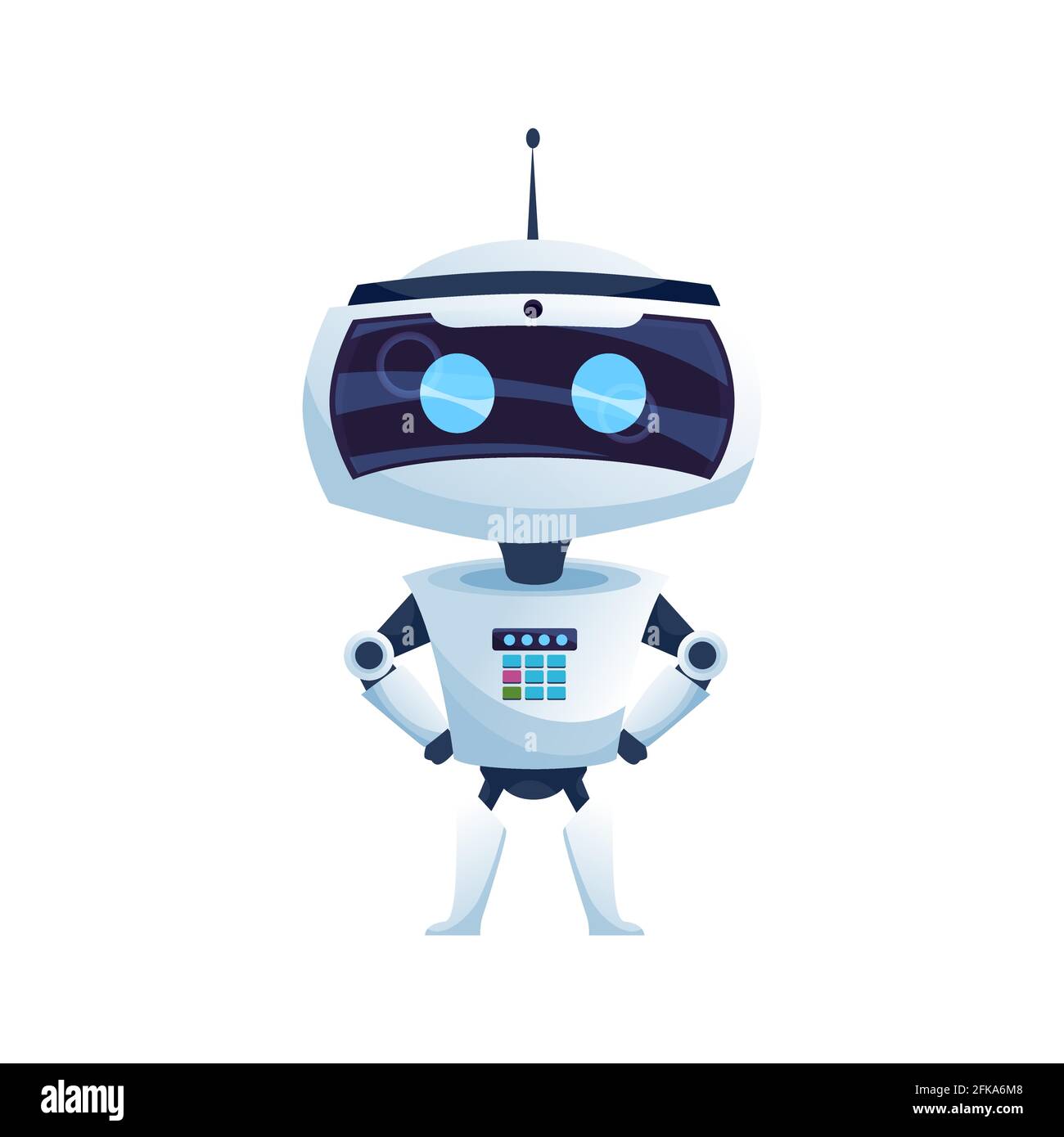 Ai intelligence robot isolated bionic humanoid realistic futuristic ...