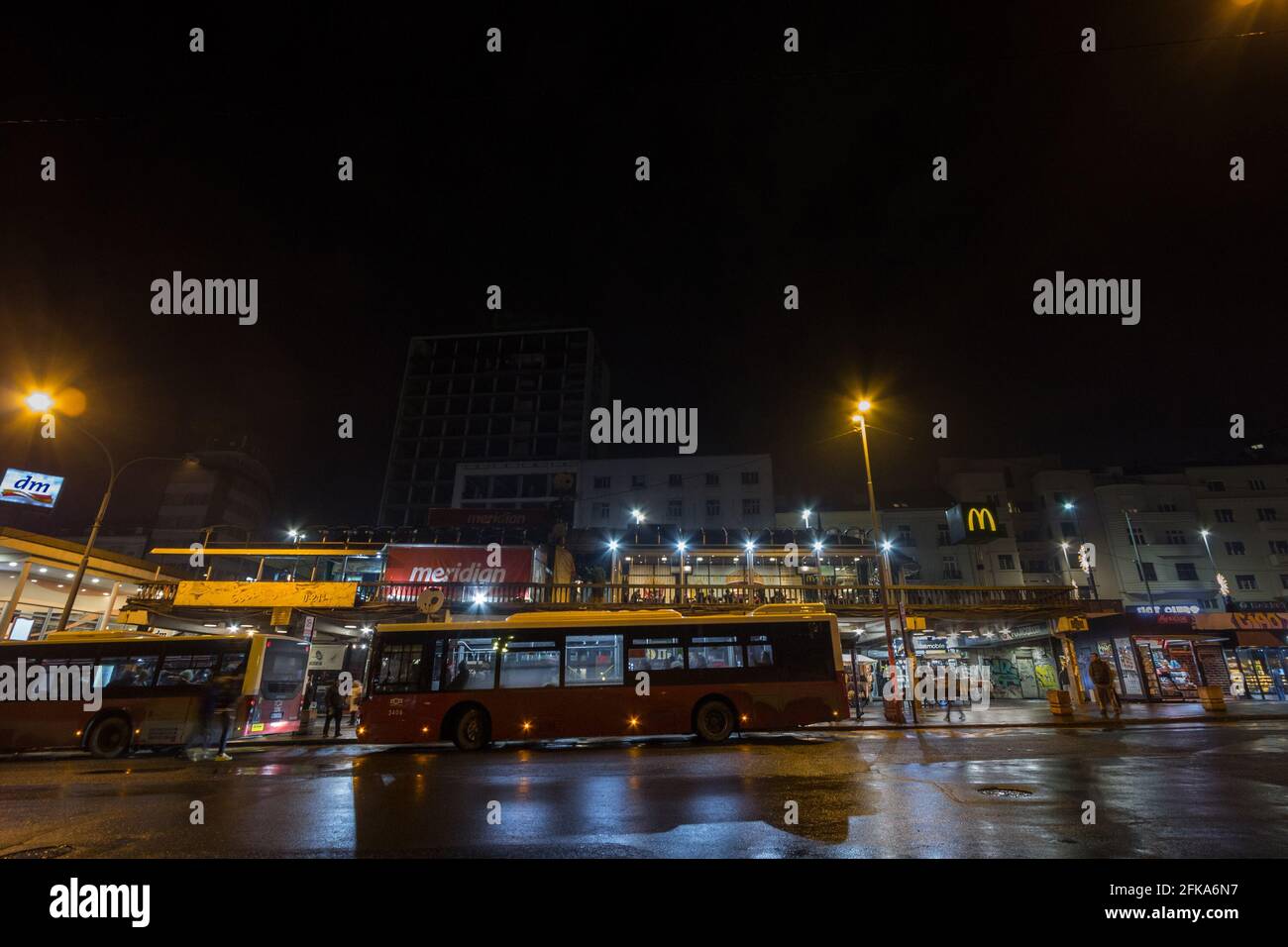 picture of an urban bus in Belgrade, Serbia, on the bus terminal of ...