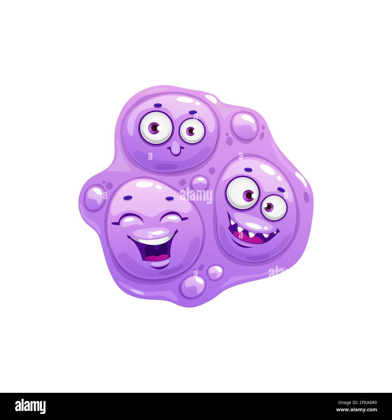 Happy Bacteria Cartoon