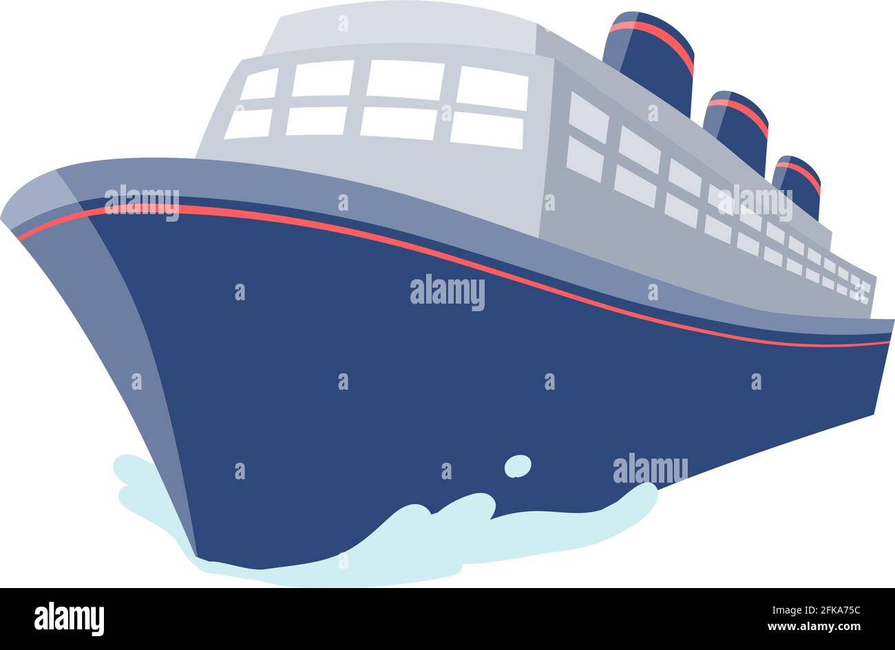 Deformed ship.Vector illustration that is easy to edit Stock Vector ...