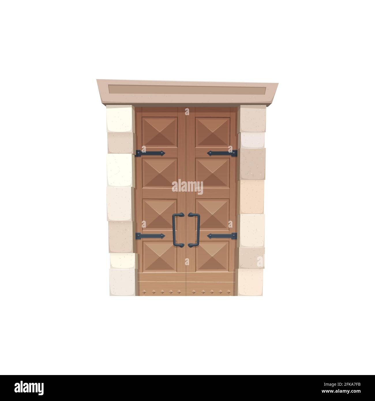 Medieval rectangular tower Stock Vector Images - Alamy