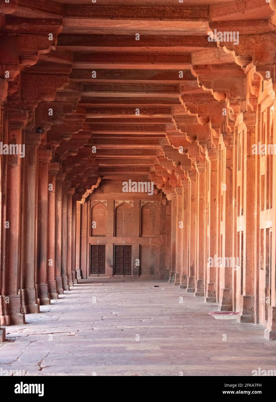 FATEPHUR SIKRI, INDIA- MARCH, 27, 2019: interior view of the ancient ...
