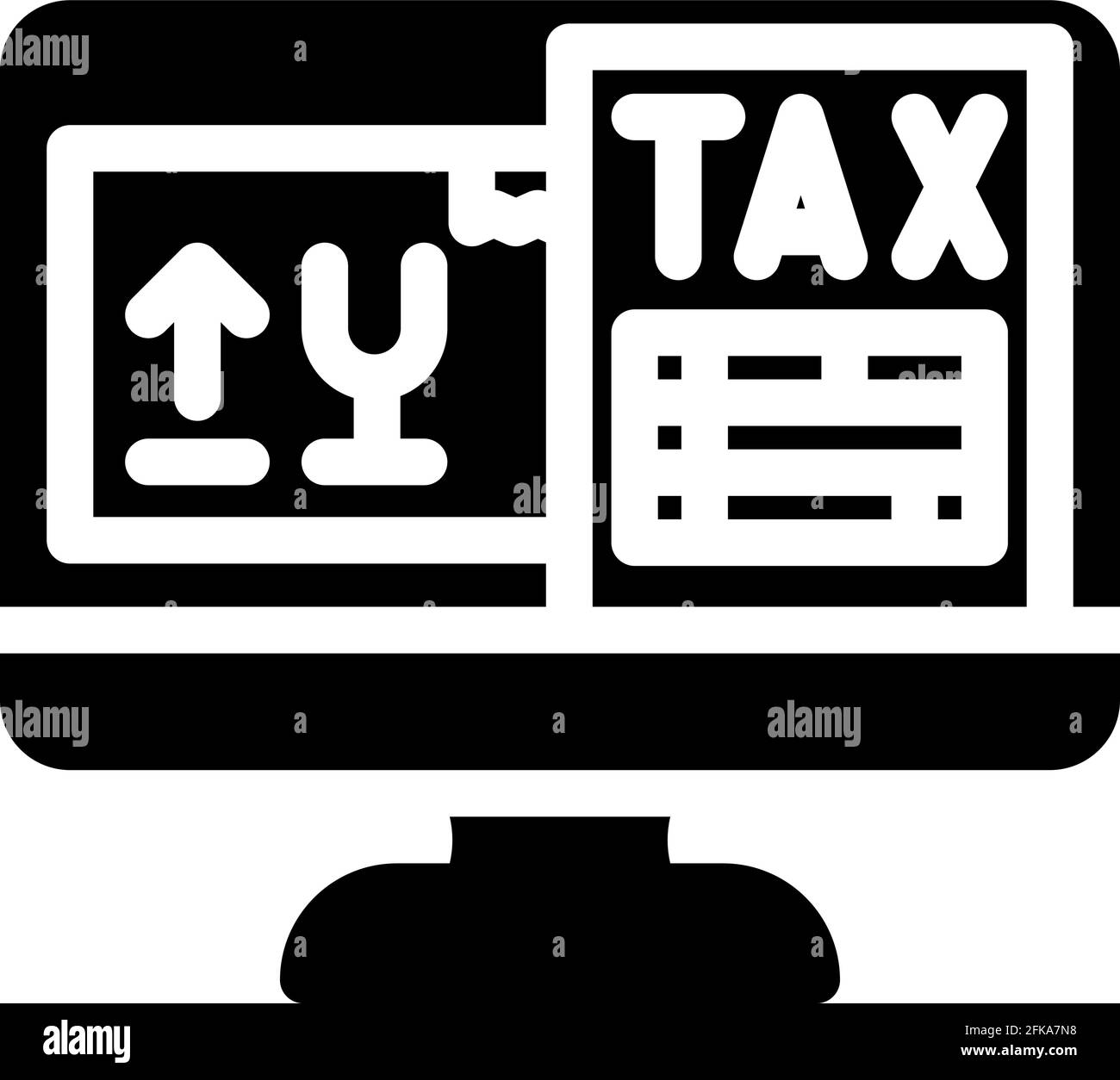 tax wholesale glyph icon vector illustration Stock Vector Image & Art ...