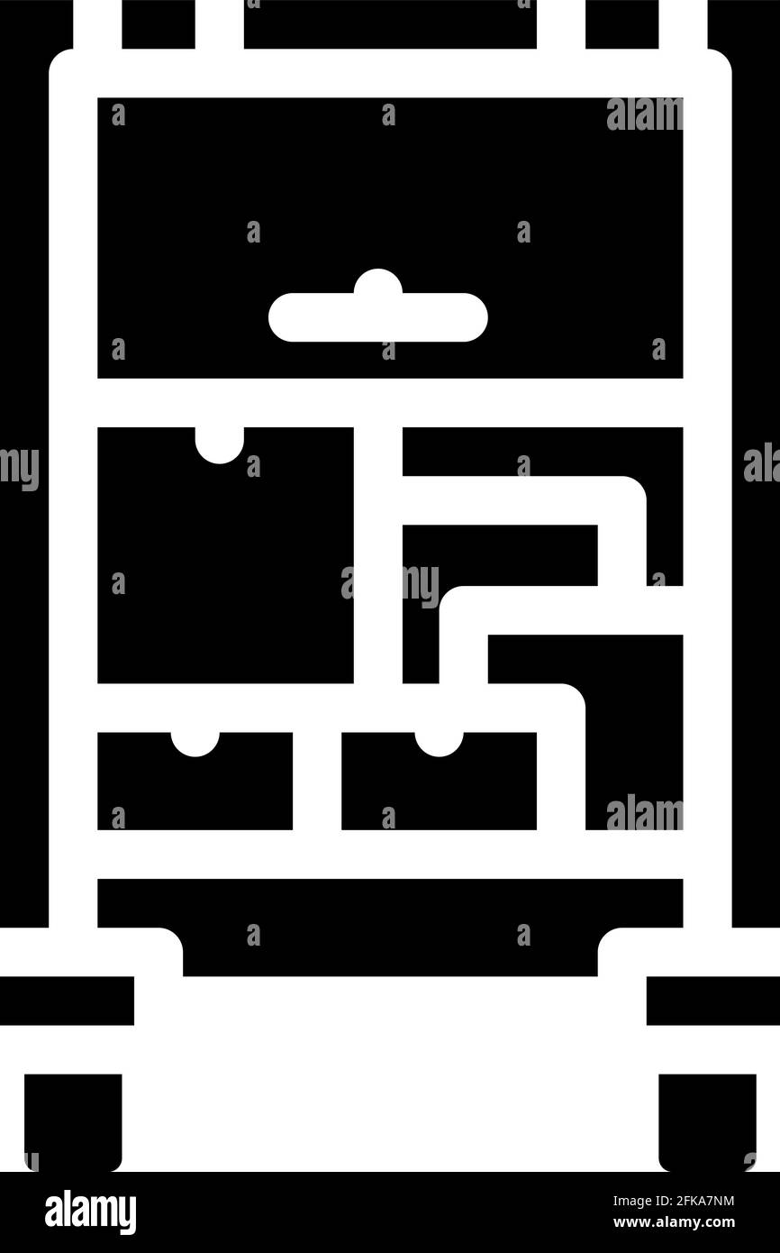 truck wholesale glyph icon vector illustration Stock Vector Image & Art ...