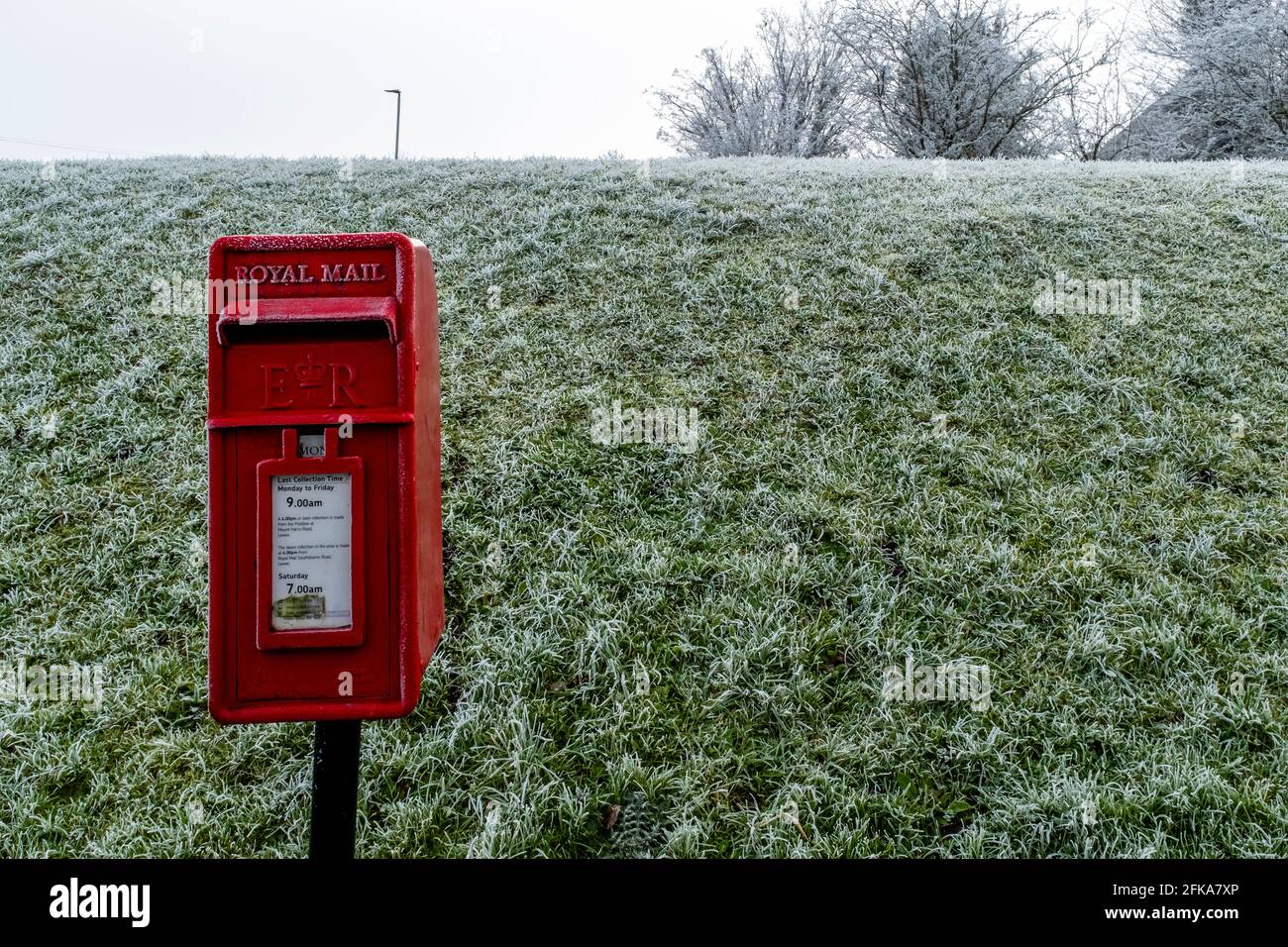 A Traditional Royal Mail Post Box In The Town Of Lewes, East Sussex, UK ...