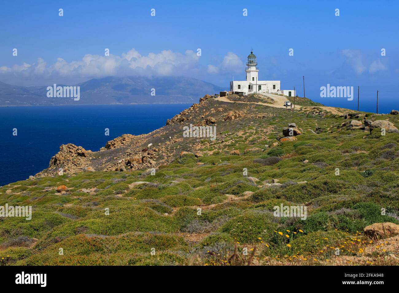 Mykonos lighthouse hi-res stock photography and images - Alamy