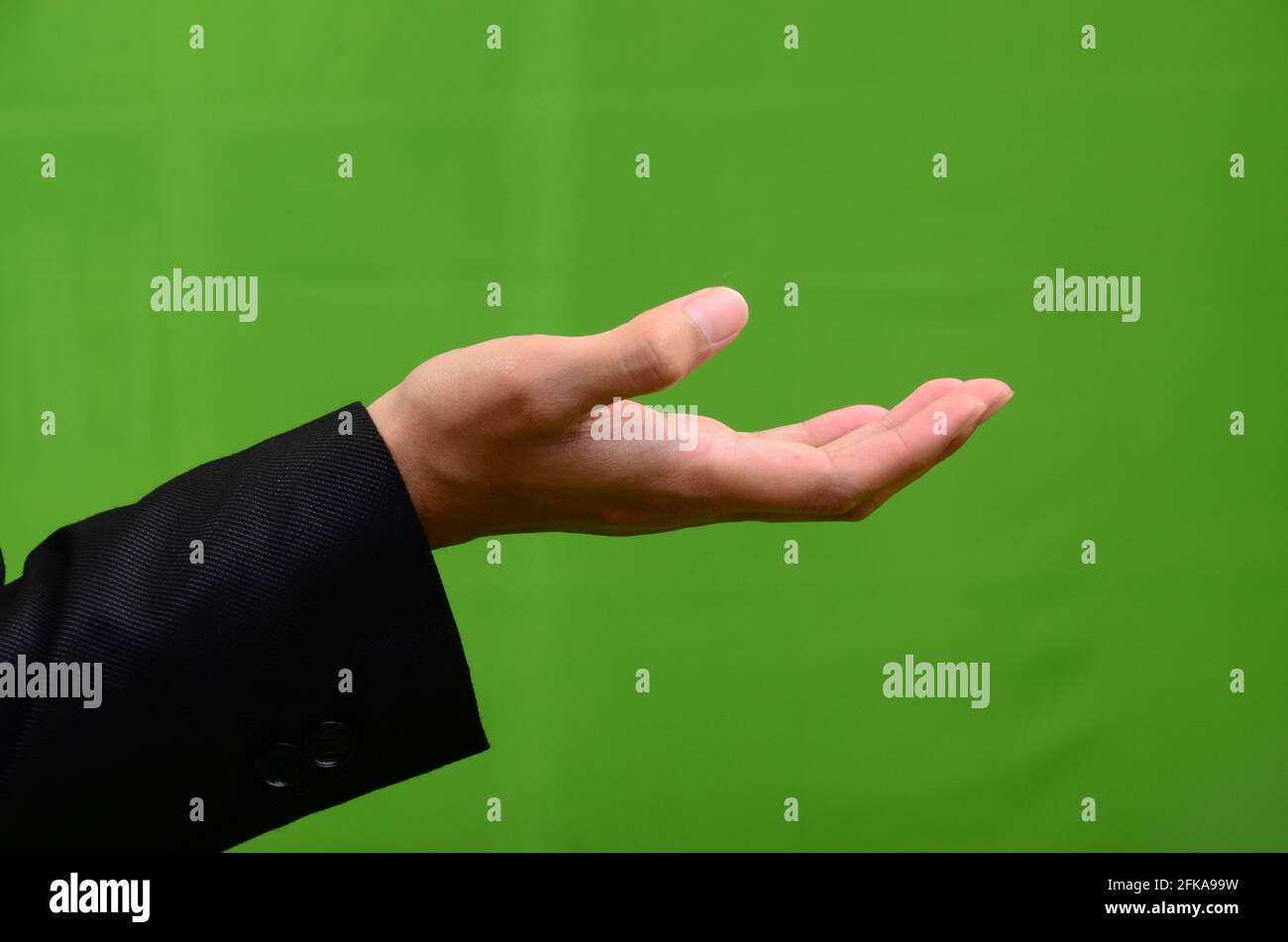 hand gesture isolated in green screen Stock Photo - Alamy