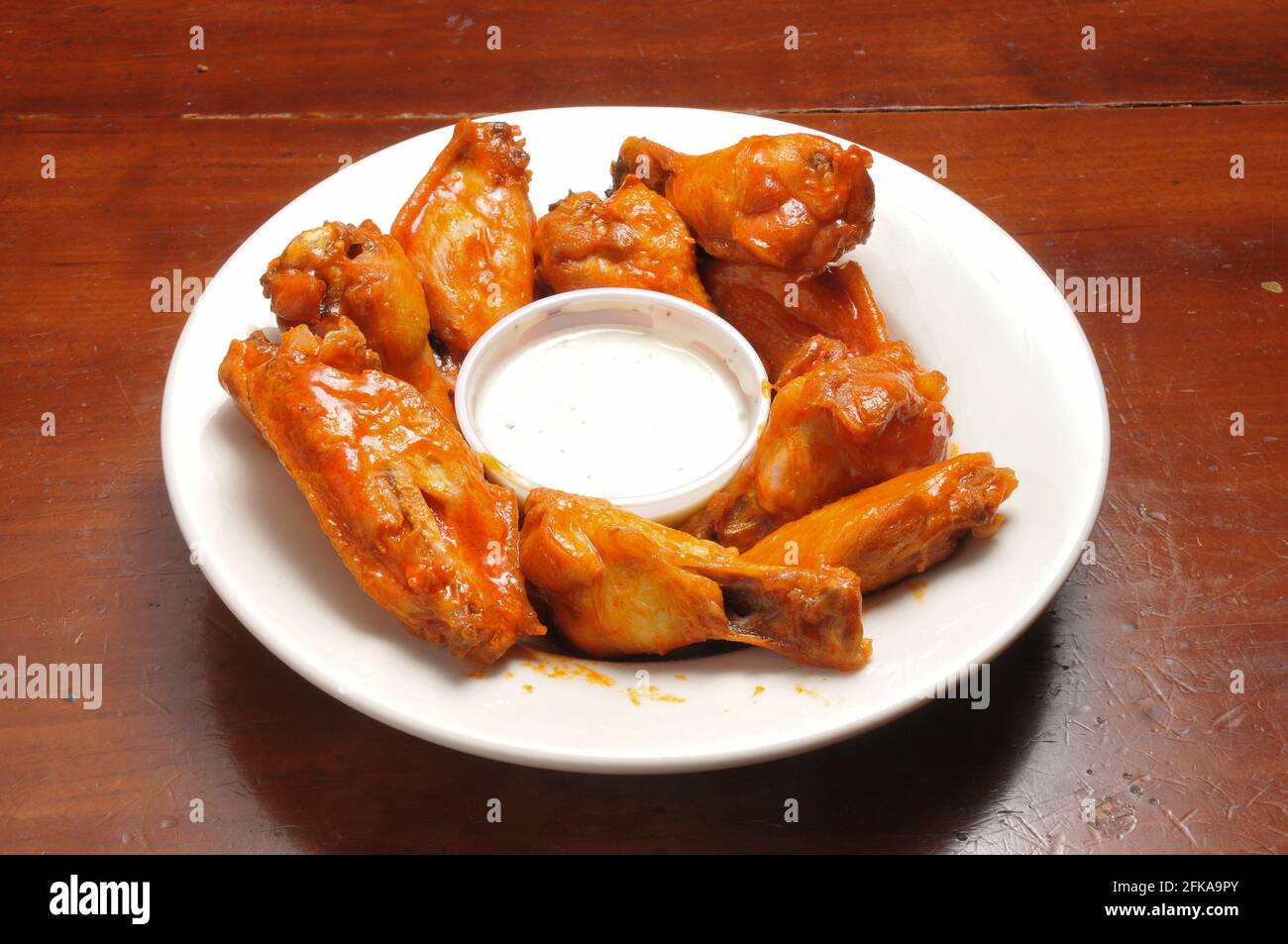 Authentic American cuisine food best known as buffalo hot wings Stock ...