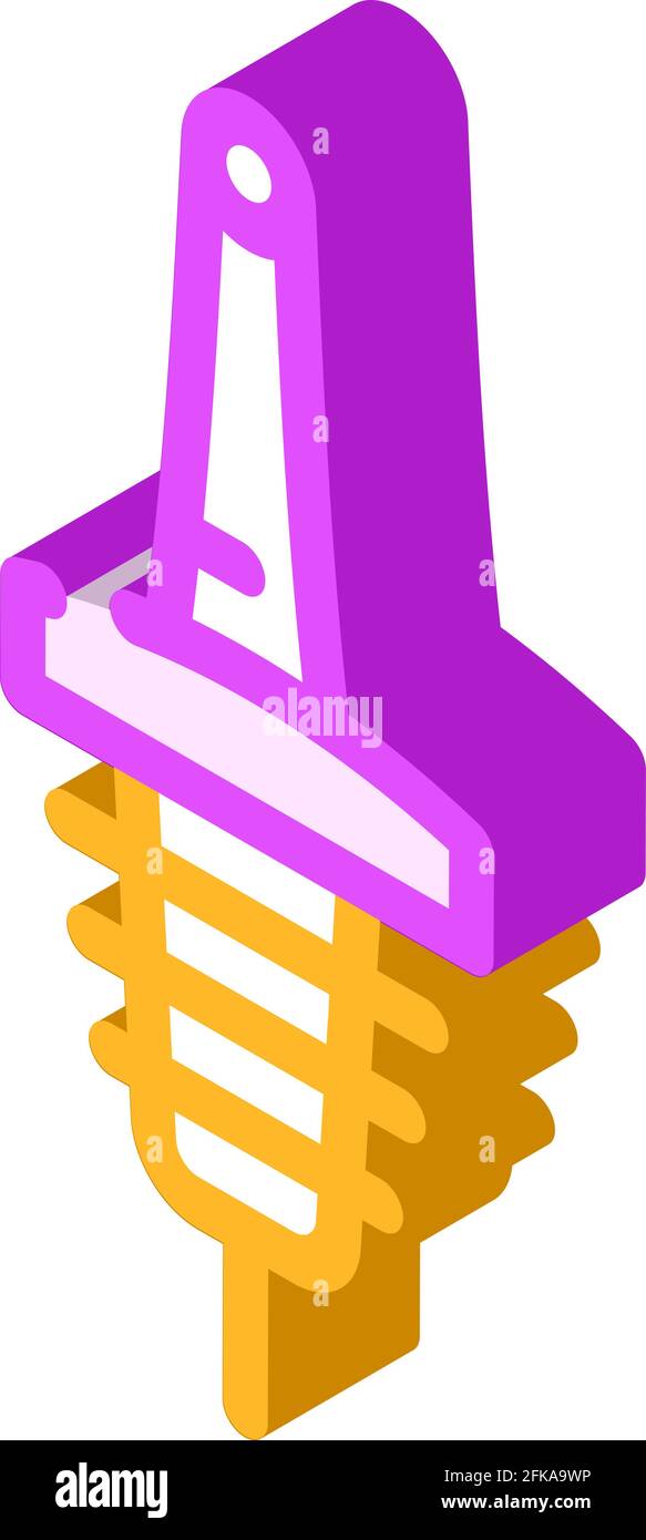 geyser, plug with valve bartender isometric icon vector illustration ...