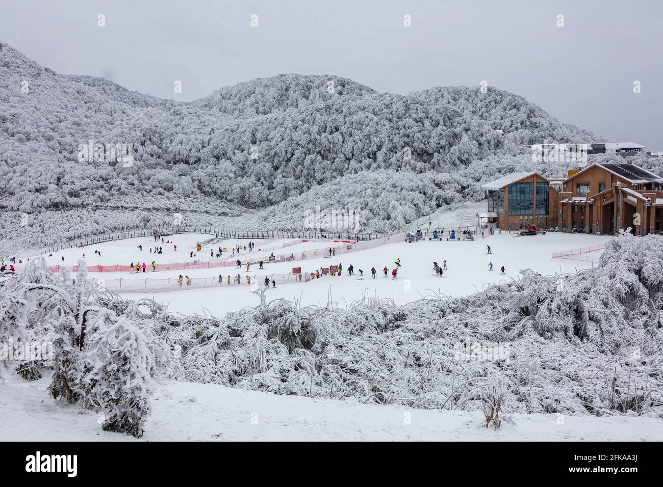Chongqing location snow Stock Photo - Alamy