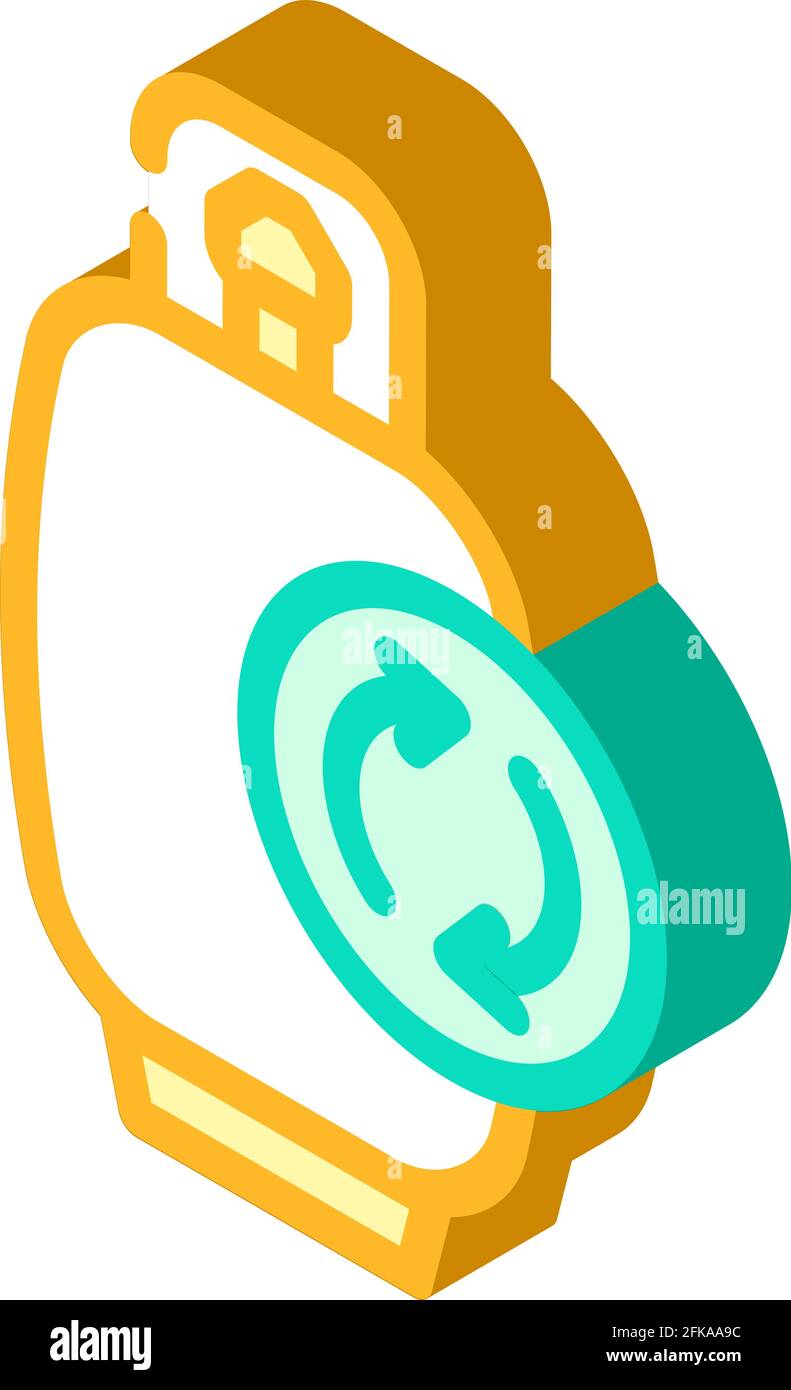 reusing cylinder biogas isometric icon vector illustration Stock Vector ...